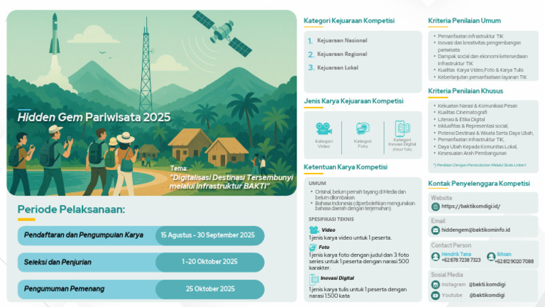 Sosialisasi Kompetisi Konten Digital Hidden Gem Wisata Bakti Komdigi