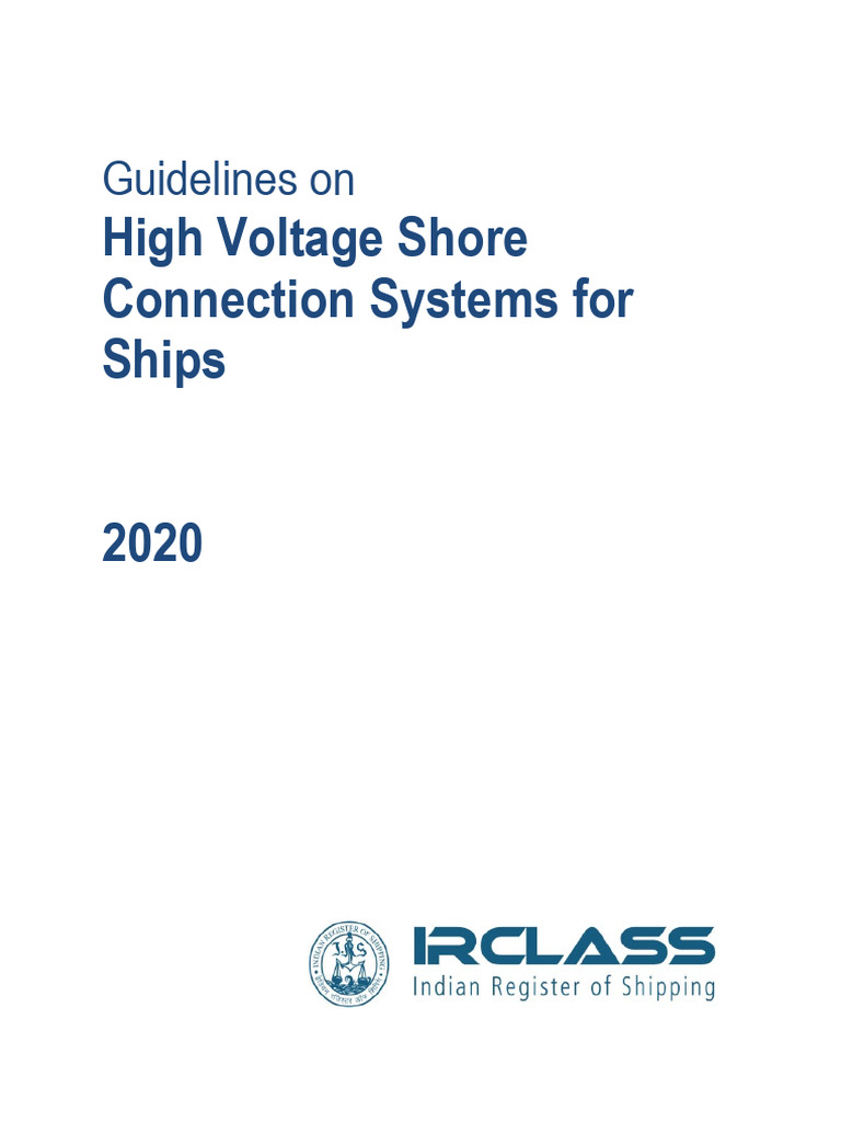 High Voltage Shore Connection Guidelines | PDF | Electrical Connector ...