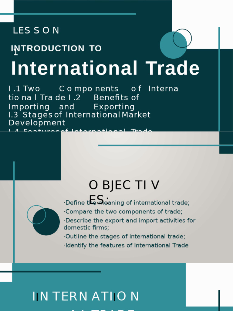 Introduction to International Trade Basics | PDF | Exports | Imports