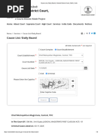Tis Hazari Court Daily Cause List | PDF | Government