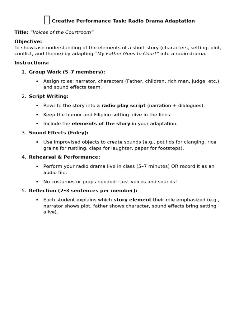 Radio Drama Adaptation Guide | PDF | Laughter