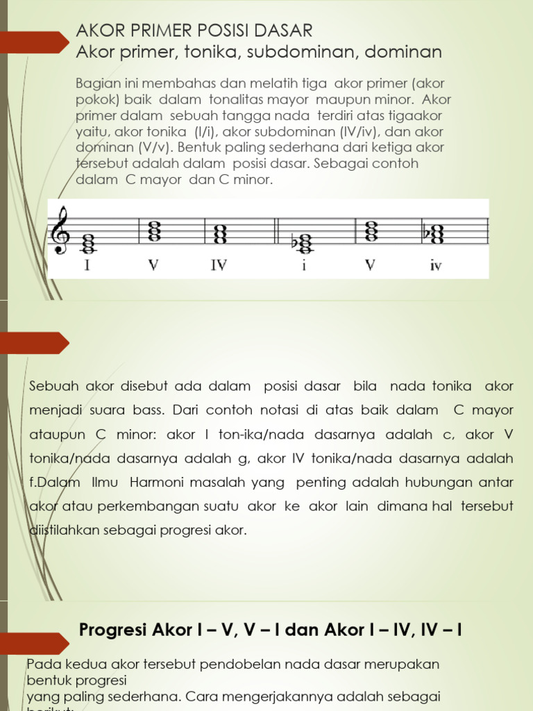 Progresi Akor Primer dalam Musik | PDF
