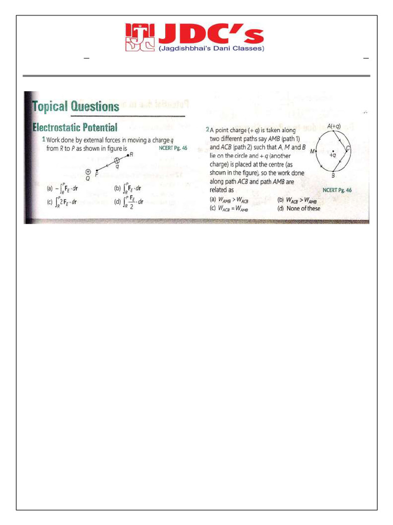 NEET Physics: Electrostatics Tutorial Week 12 | PDF
