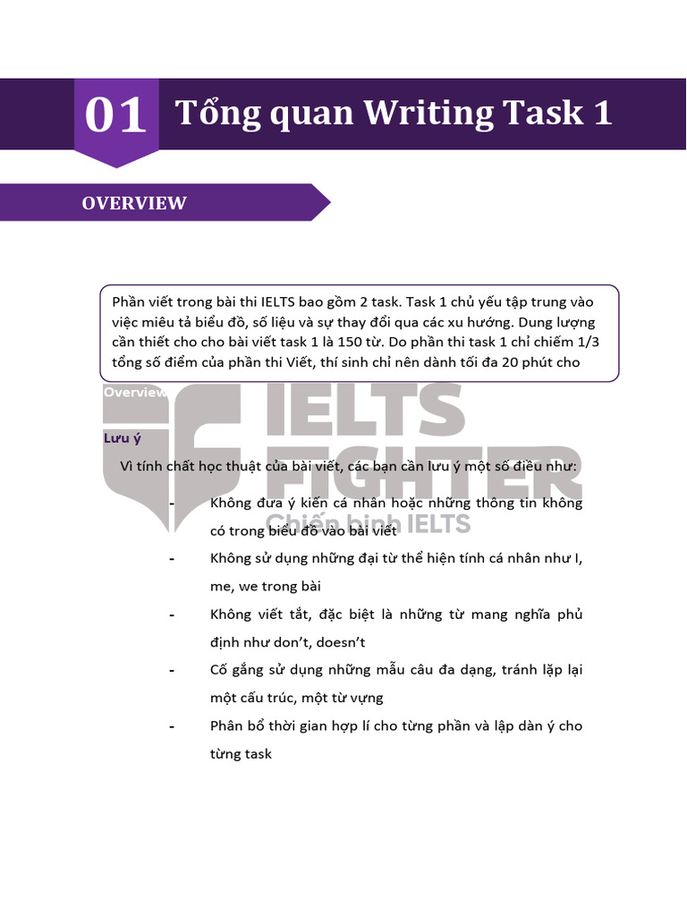 Bài 2 - T NG Quan IELTS Writing Task 1 | PDF