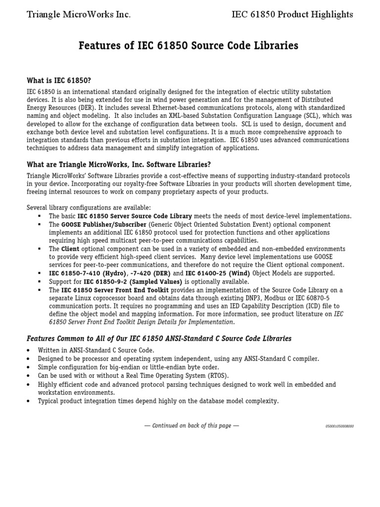 IEC 61850 Source Code Libraries | PDF | Application Programming ...
