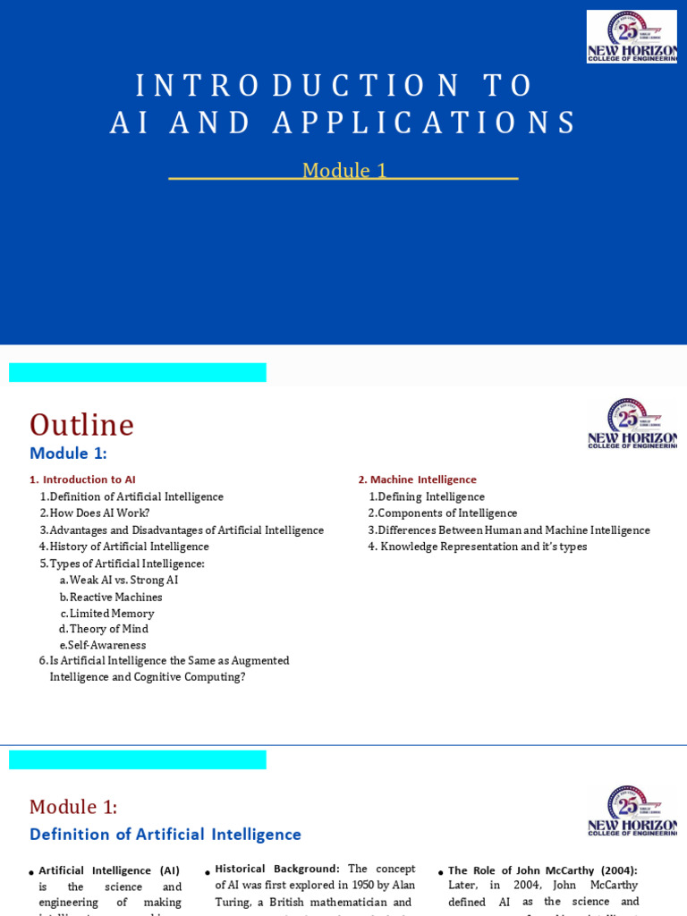 25ETC15 - Introduction To AI and Applications | PDF | Artificial ...