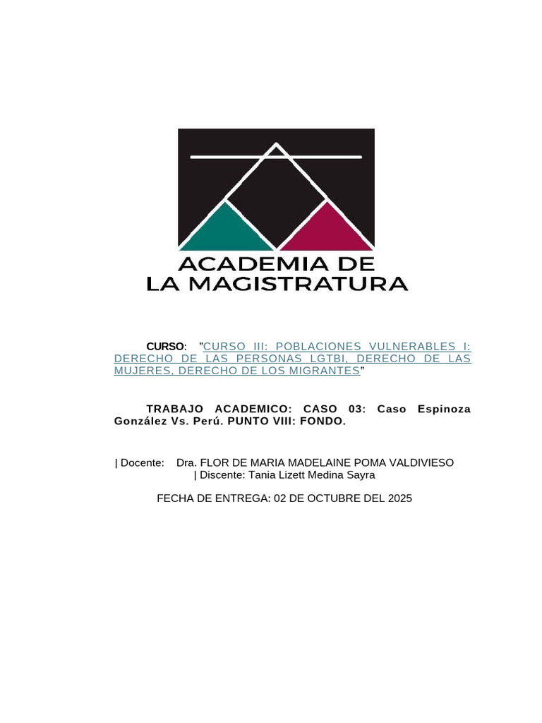 Ta Medina Sayra Tania | PDF | La violencia contra las mujeres | Violación