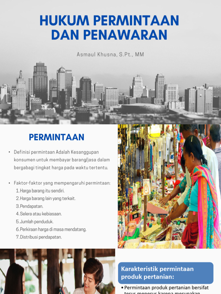 Hukum Permintaan dan Penawaran Dasar | PDF