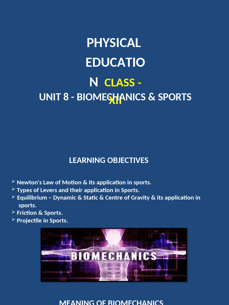 Biomechanics in Sports: Key Concepts | PDF | Friction | Force