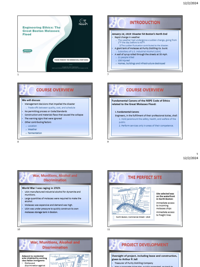 The Great Boston Molasses Flood | PDF