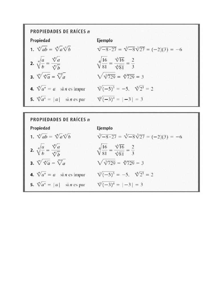 Cuadro Prop Raices | PDF