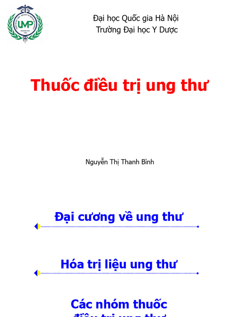 Thuoc Dieu Tri Ung Thu | PDF