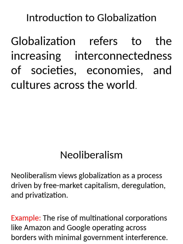 Globalization Philosophies With Examples | PDF