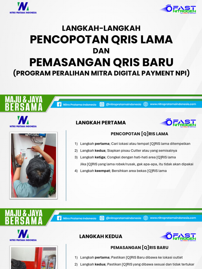 Tim QRIS NPI - Cara Pencopotan Dan Pemasangan Sticker [Q}RIS Fast ...