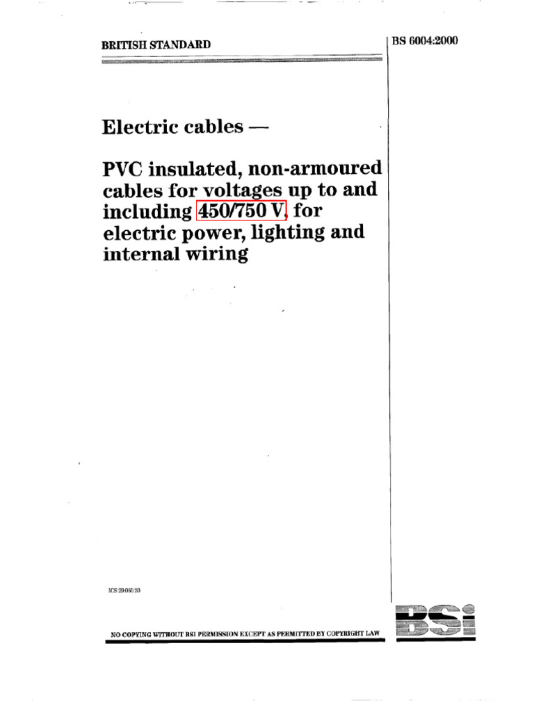BS 6004 2000 | PDF