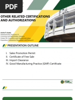 FDA Sales Promotion Permit Guidelines | PDF | Food And Drug ...
