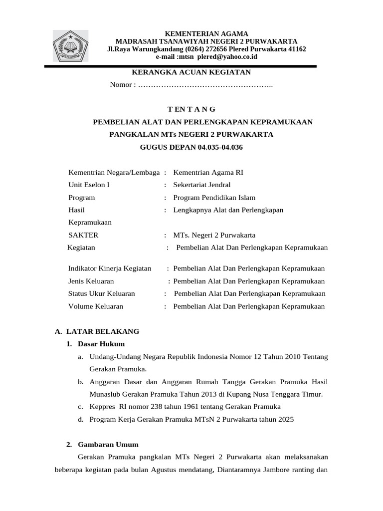 Kak Pembelian Barang | PDF