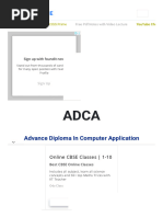 ADCA Course Syllabus and Notes PDF | PDF