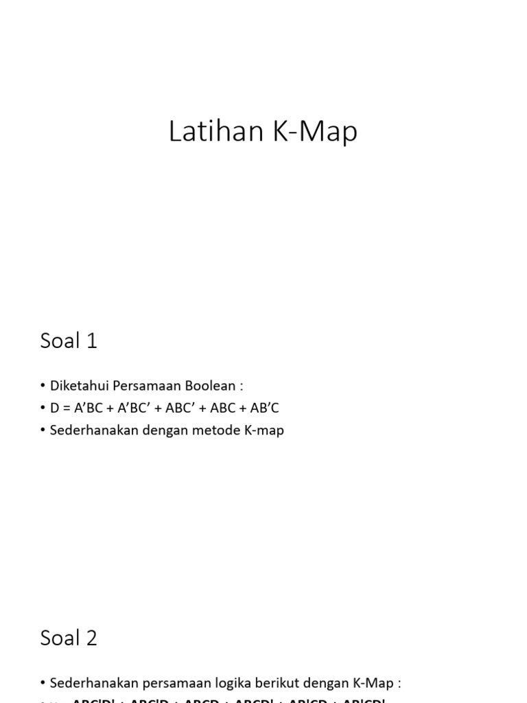 Latihan K Map | PDF