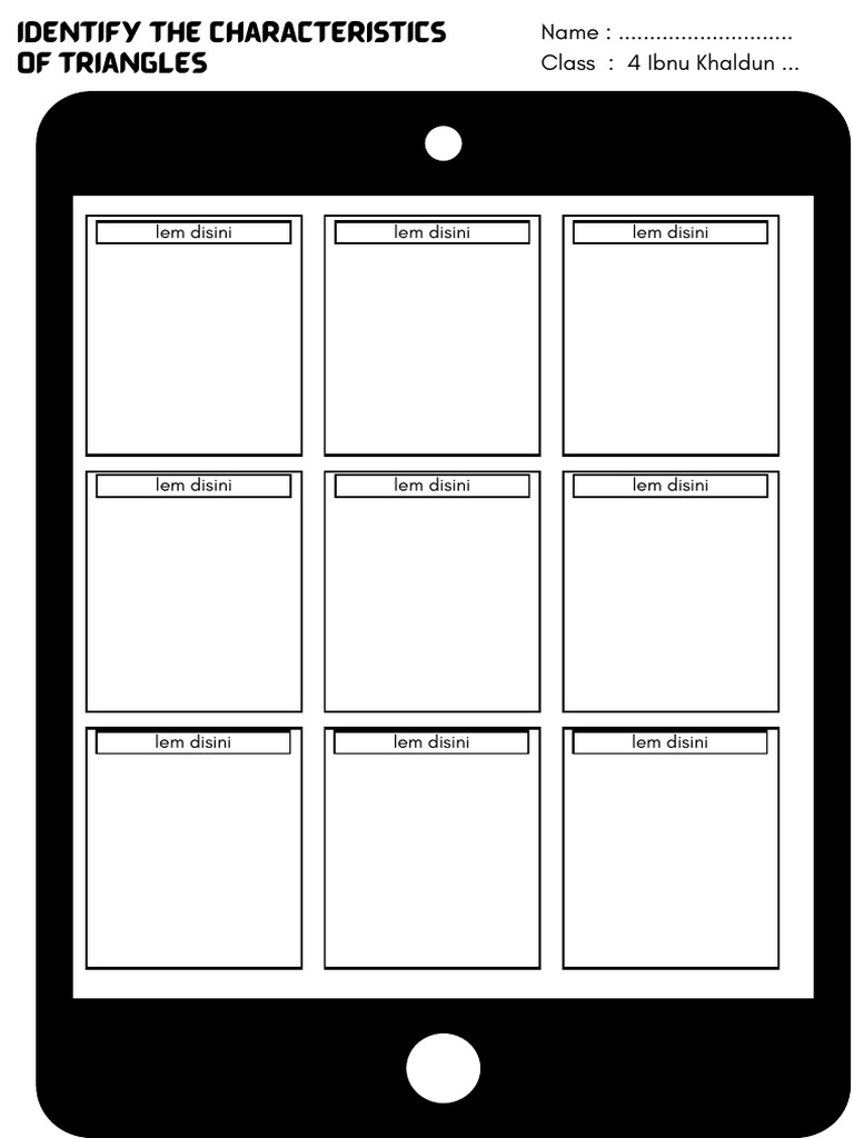 001. LKS Math Tablet Ciri Segitiga | PDF
