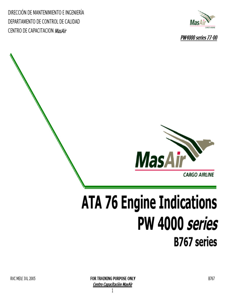 PW4000 Engine Indications Training Guide | PDF | Thermocouple | Exhaust Gas