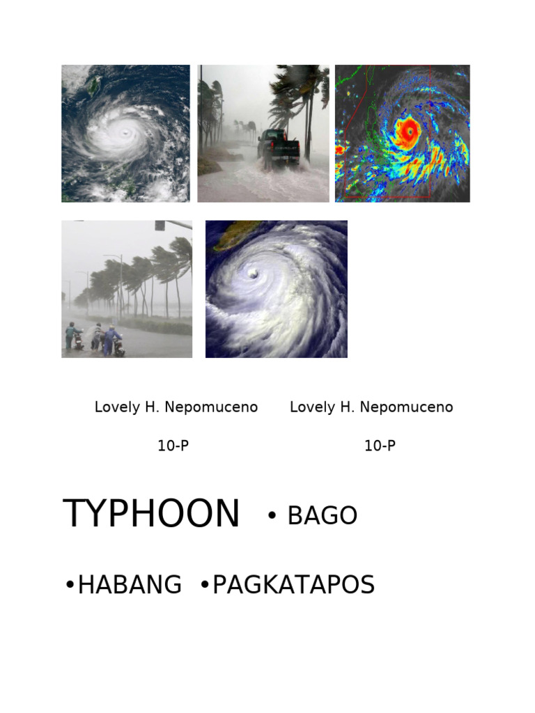 Typhoon: - Bago - Habang - Pagkatapos | PDF