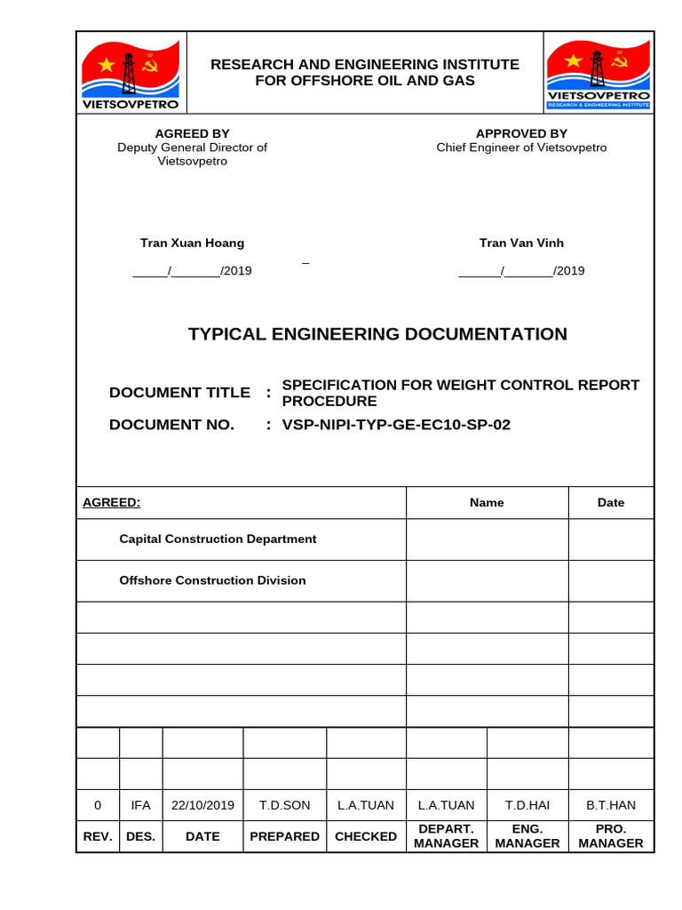 Weight Control Report Specification | PDF | Specification (Technical ...