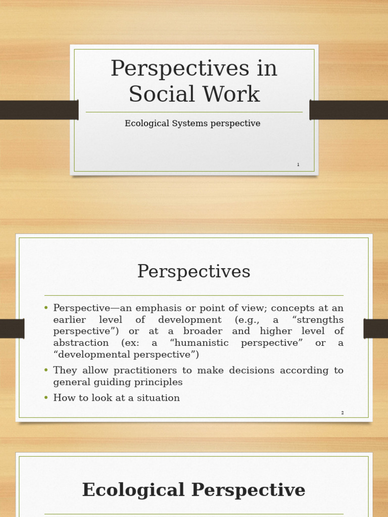 Ecological Systems in Social Work Practice | PDF | Ecology | Systems Theory