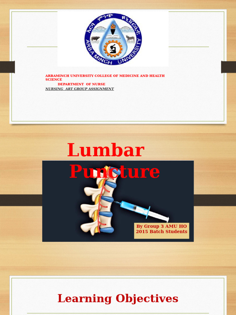 Lumbar Puncture | PDF | Cerebrospinal Fluid | Neurological Disorders