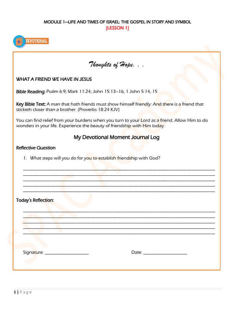Lesson 1 The Great Promise Keeper | PDF | Book Of Genesis | Book Of Exodus