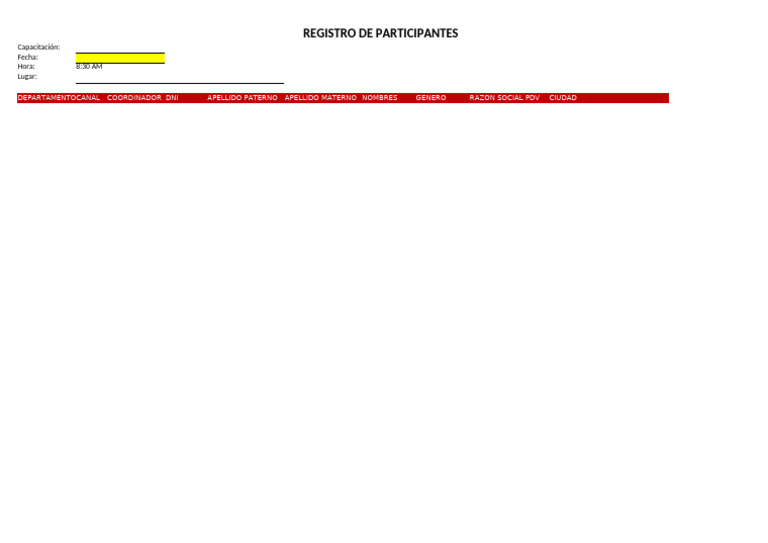 Formato de Inscripción FFVV - Presencial | PDF
