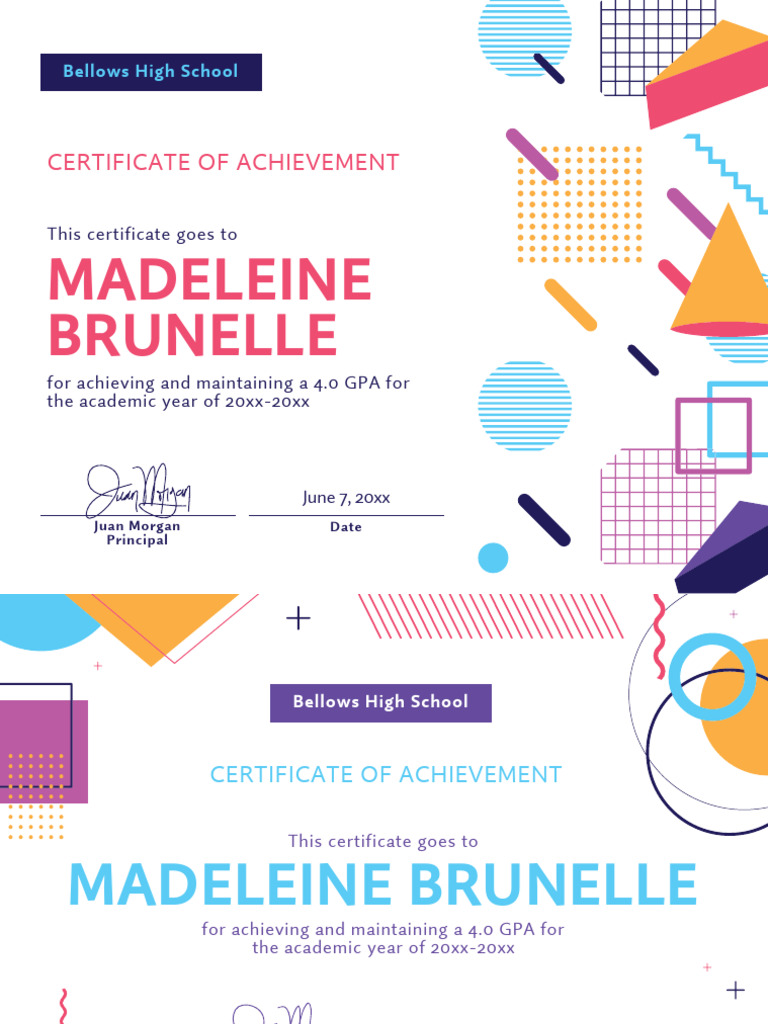 Certificate of Achievement | PDF