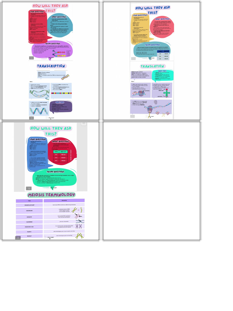 Grade 12 Life Sciences Cheat Sheet | PDF
