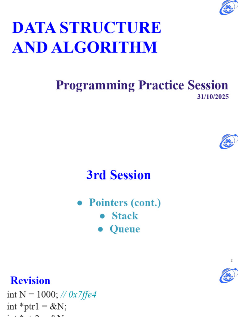 Lab3 DSA Pointer Stack Queue (Cont) | PDF | Computer Programming ...