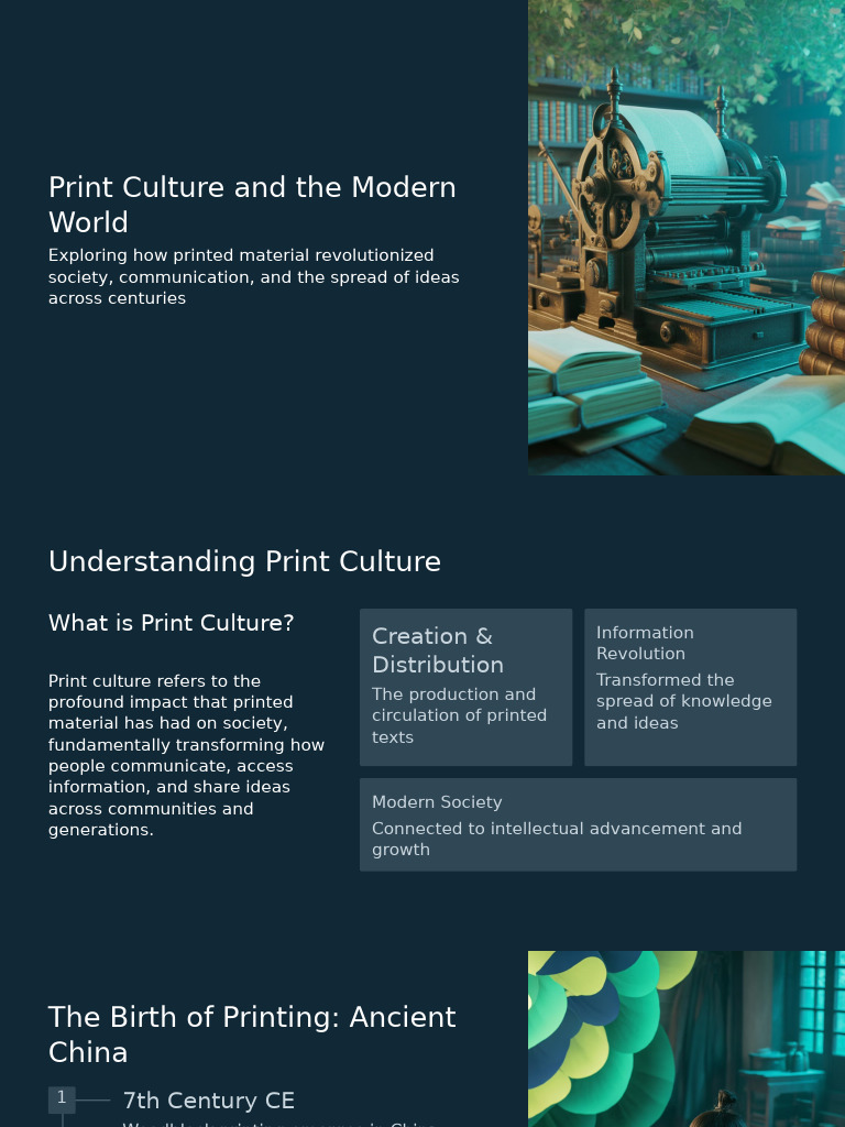 Print Culture's Impact on Society | PDF | Printing Press | Printing