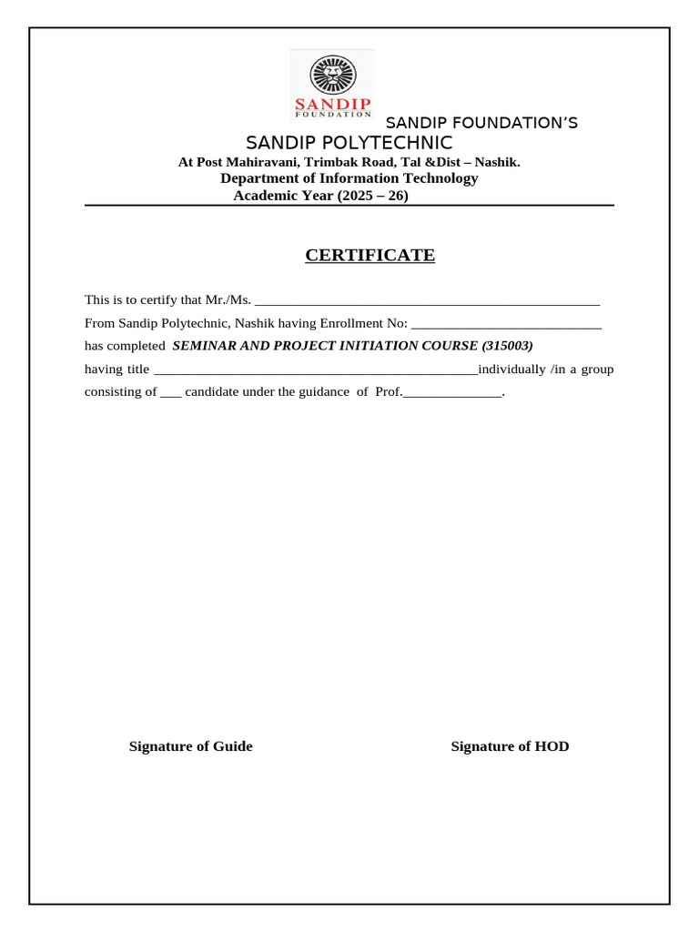 Spi Project Report Format | PDF | World Wide Web | Internet & Web