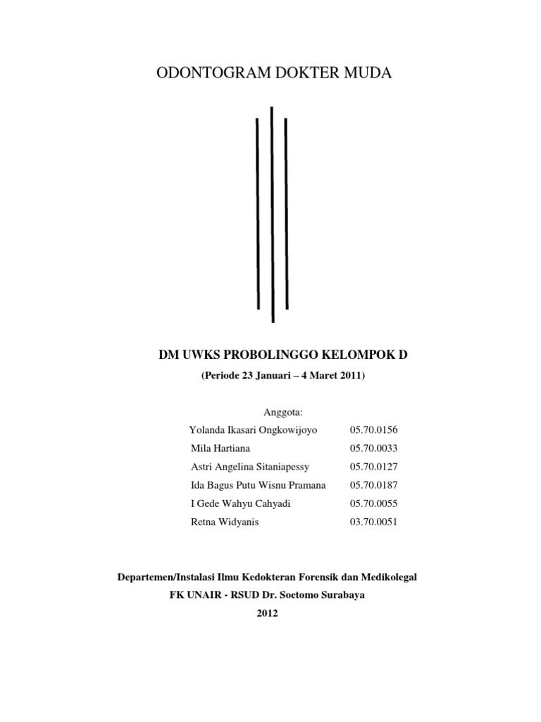 Odontogram Dokter Muda Baru | PDF