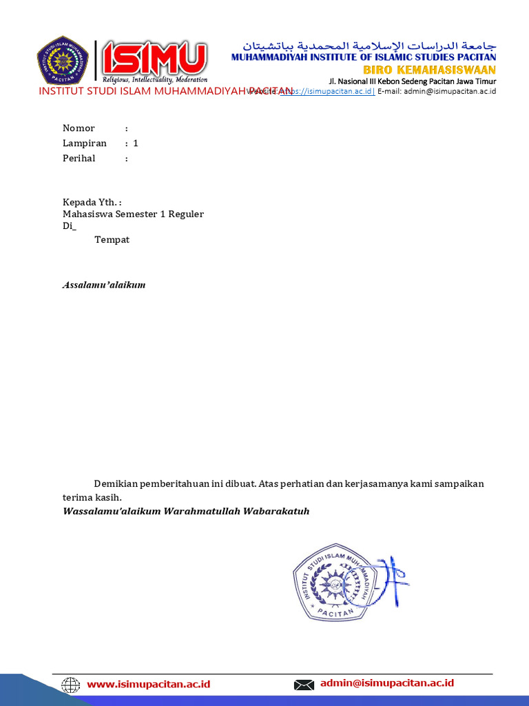 Wajib LKMM untuk Mahasiswa ISIMU Pacitan | PDF