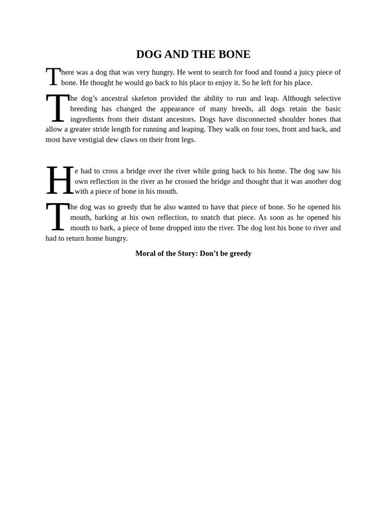 Dog and The Bone | PDF