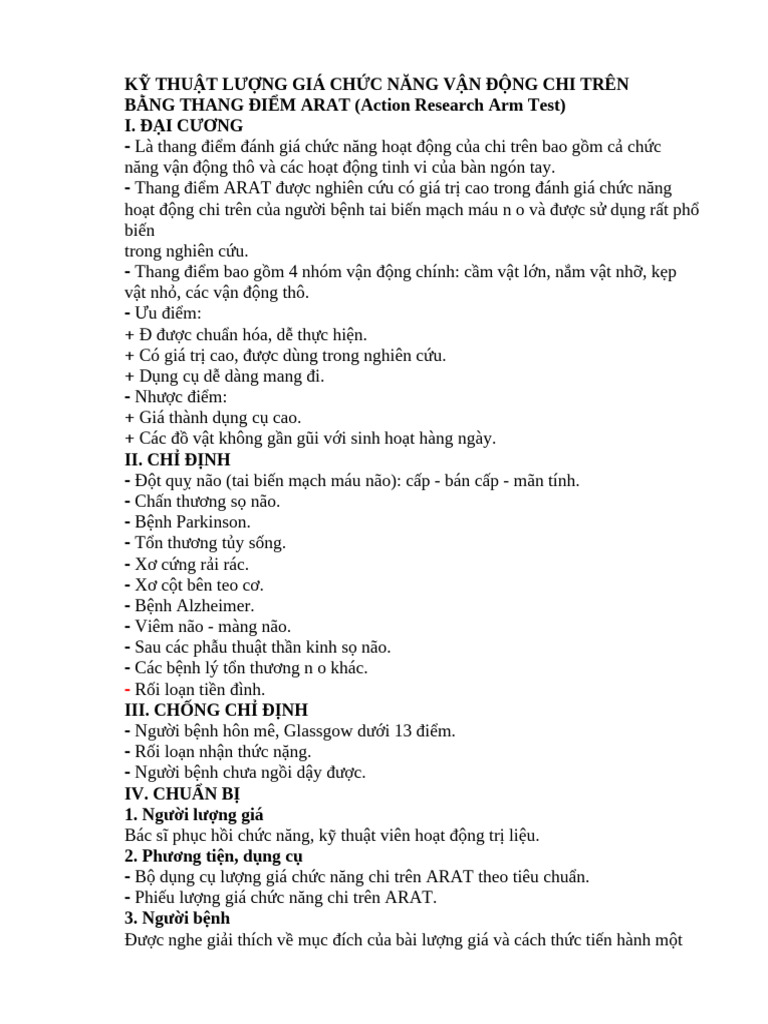 THANG ĐIỂM ARAT | PDF