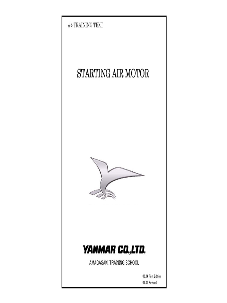 Training Text - Sequence of Air Starting Motor | PDF