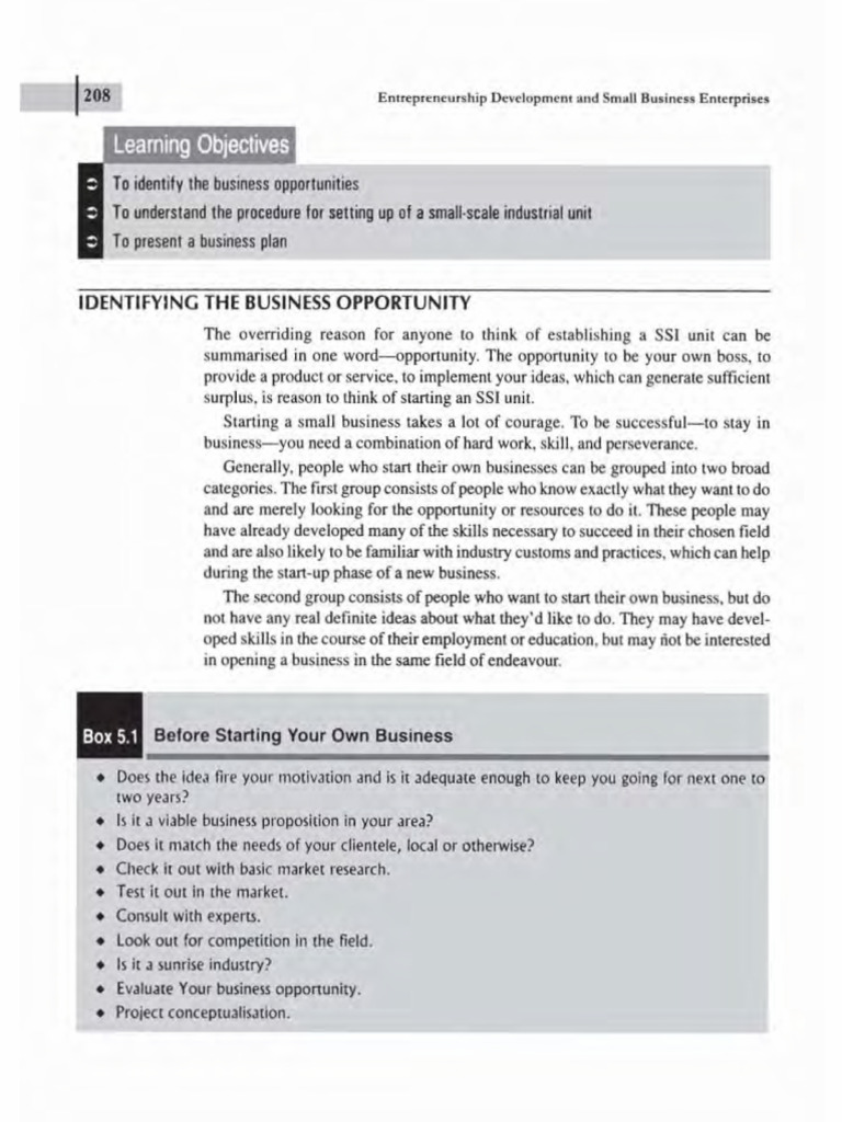 Identifying Business Opportunity | PDF