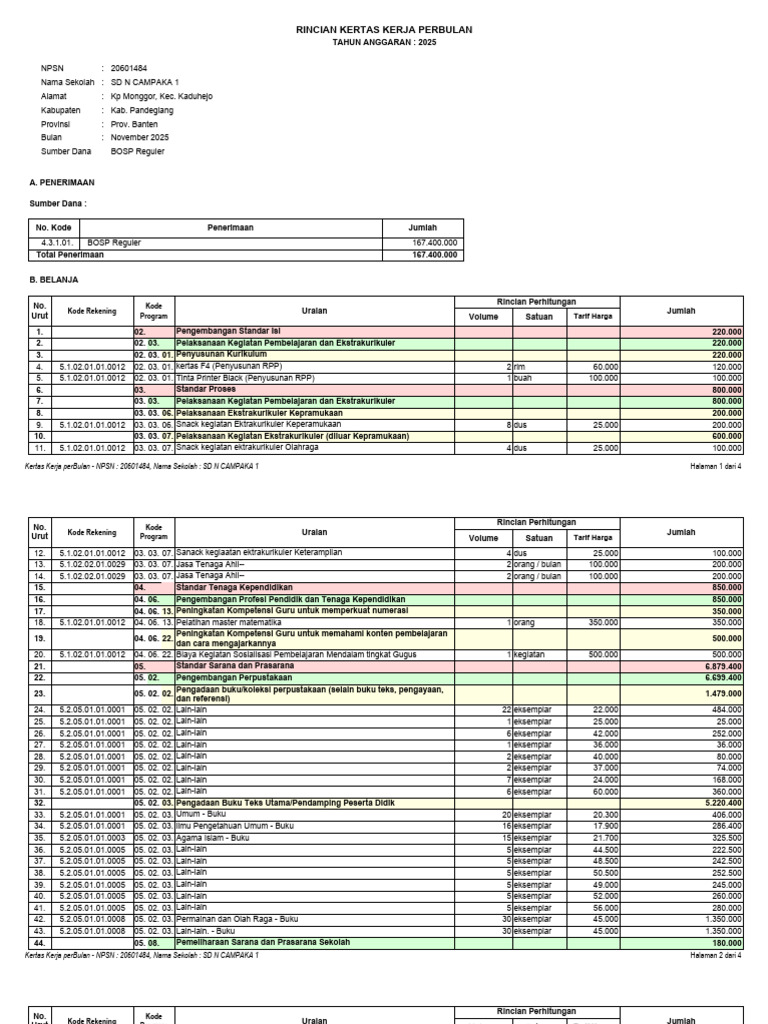Rapbs Bulan Output | PDF