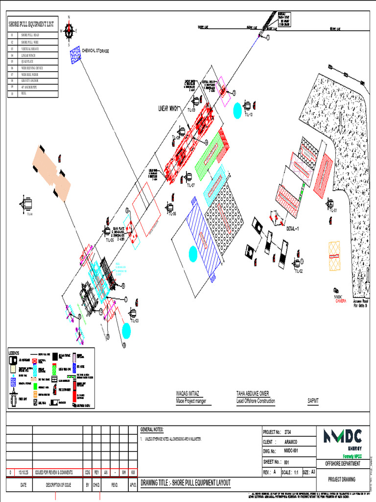 Shore Pull Equipment Layout Drawing | PDF