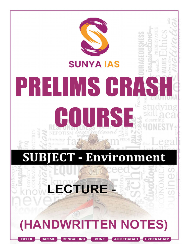 PCC Handwritten Notes ENVIRONMENMT Lecture 4.1 | PDF