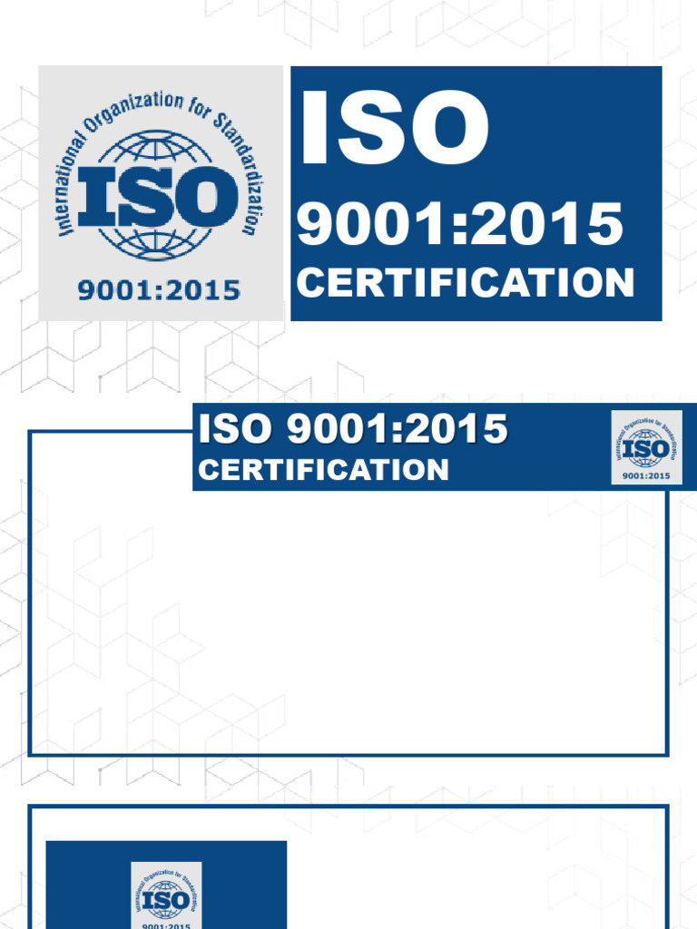 ISO 9001:2015 Certification Plan | PDF | Quality Management System ...