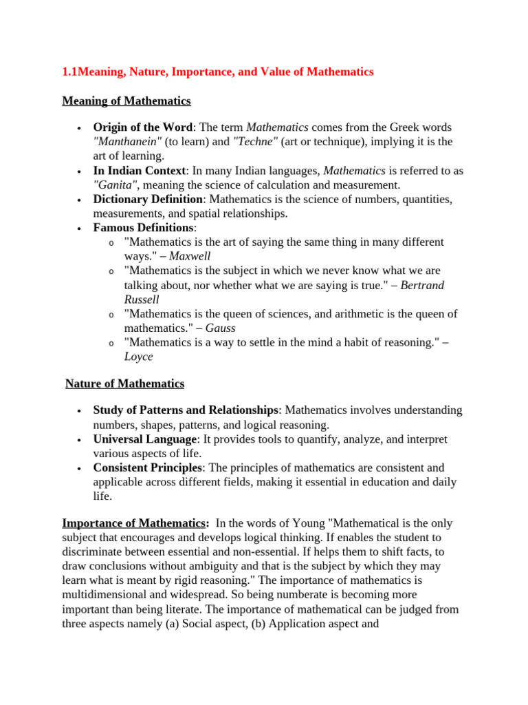 Pedagogy of Teaching Mathematics | PDF | Mathematics | Geometry
