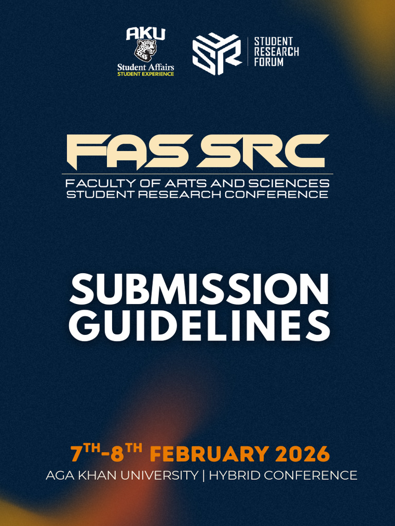 Call For Submission Guidelines - AKU FAS SRC | PDF | Ecological ...