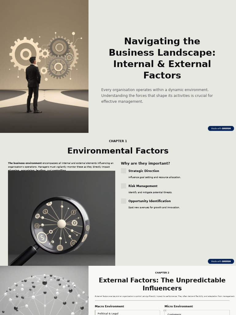 Internal & External Business Factors | PDF | Economies | Business