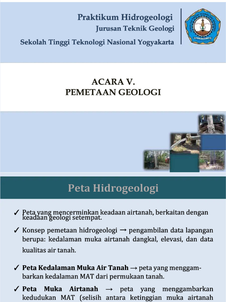 PDF Acara 5 Pemetaan Hidrogeologi Compress | PDF